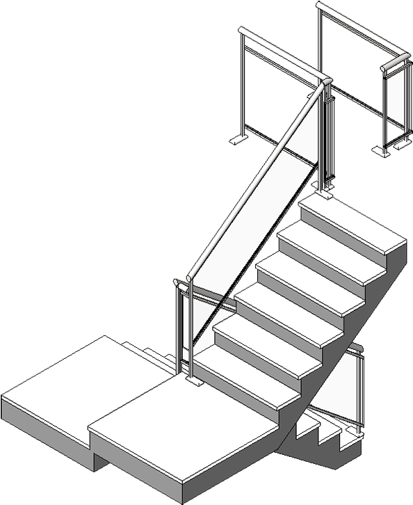 Railing - Glass - Steel Railing Png (700x800), Png Download