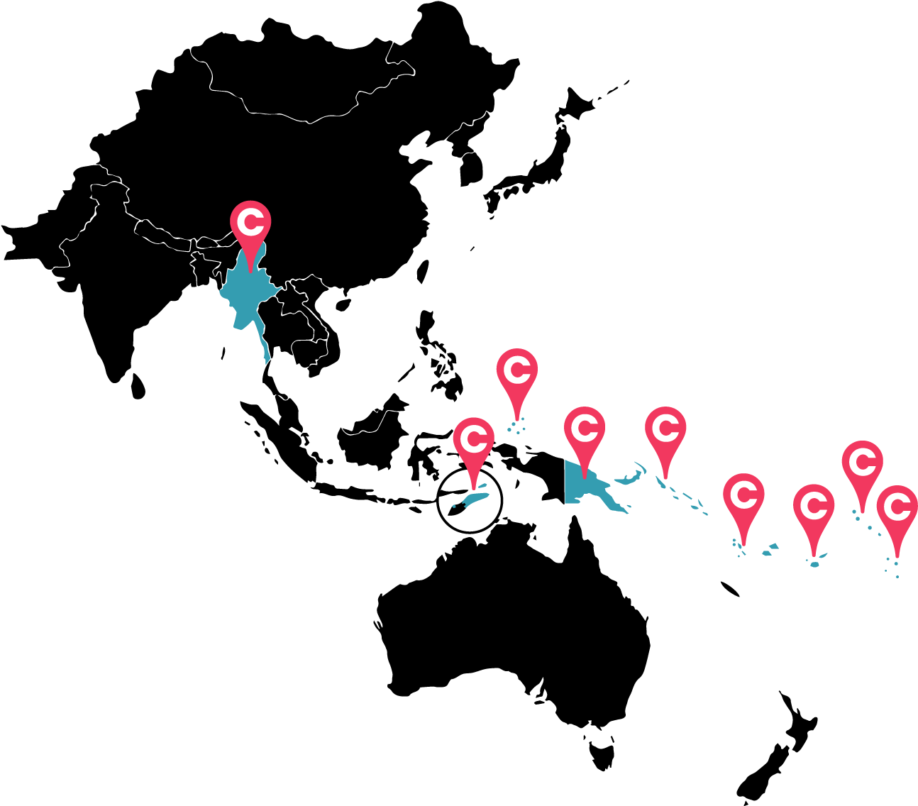 Download Asia Pacific Map - Asia Pacific Map Vector | Transparent PNG ...