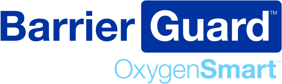 Barrierguard Oxygensmart Logo Blue Rgb - Graphic Design (1000x342), Png Download