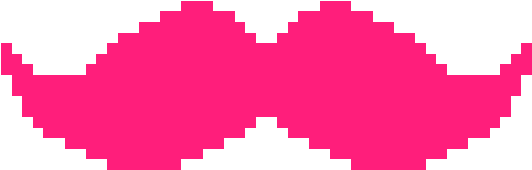 Warfstache Png - Moustache Pixel Art (960x640), Png Download