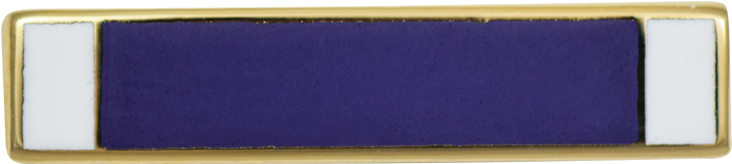 Purple Heart Ribbon Lapel Pin - Brass (800x800), Png Download