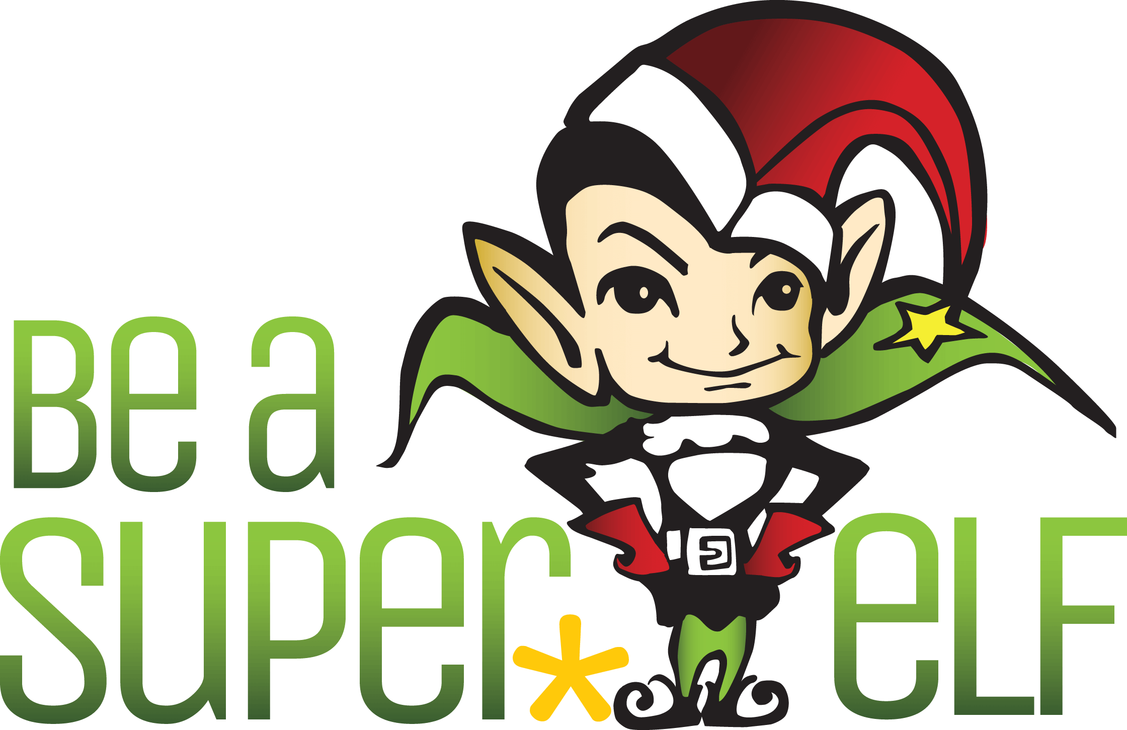 Be A Super Elf - Cartoon (2240x1451), Png Download