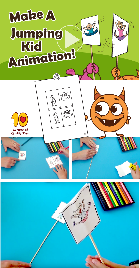 Create A Jumping Kids Animation- Activities To Do At - Cartoon ...