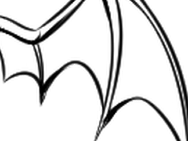 Drawn Wings Devil - Demon Wings Drawing Easy (640x480), Png Download