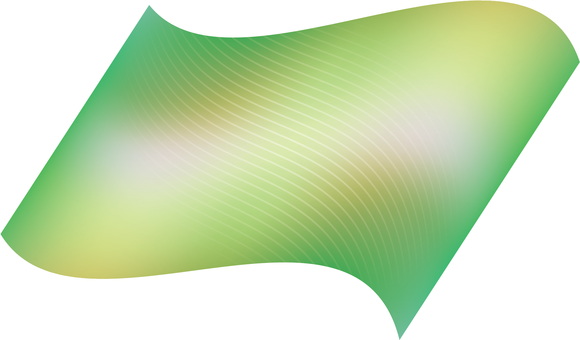 Green Wave - Flag (2268x2149), Png Download