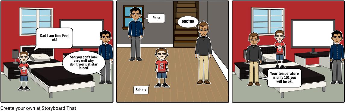 Storyboard A Days Wait - Cartoon (1164x385), Png Download