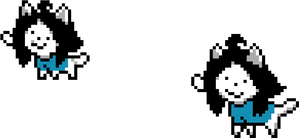 Temmie Resprite (1130x600), Png Download