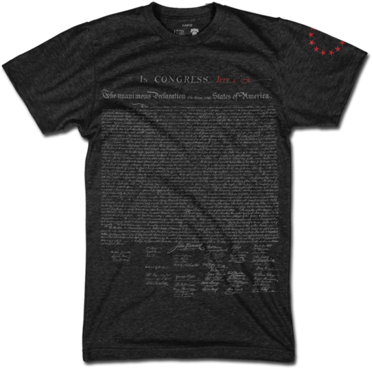 The Declaration - Active Shirt (600x600), Png Download