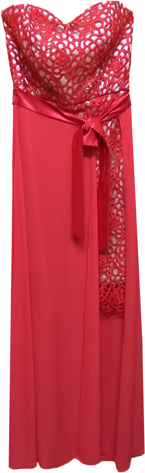 Download Mini Dress Strapless Red By Lace - Gown | Transparent PNG ...