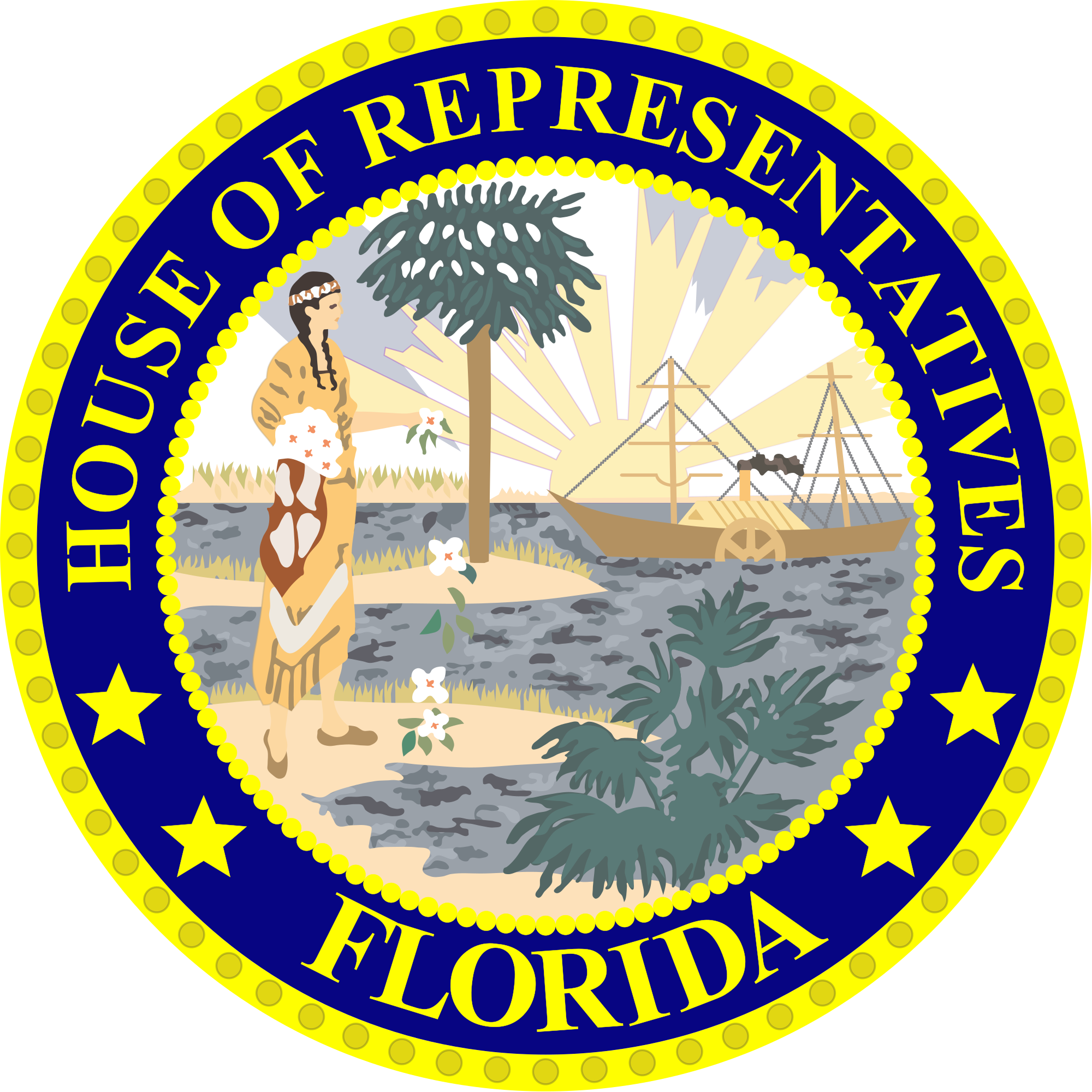 2000 X 2000 5 - Florida House Of Reps Logo (2000x2000), Png Download