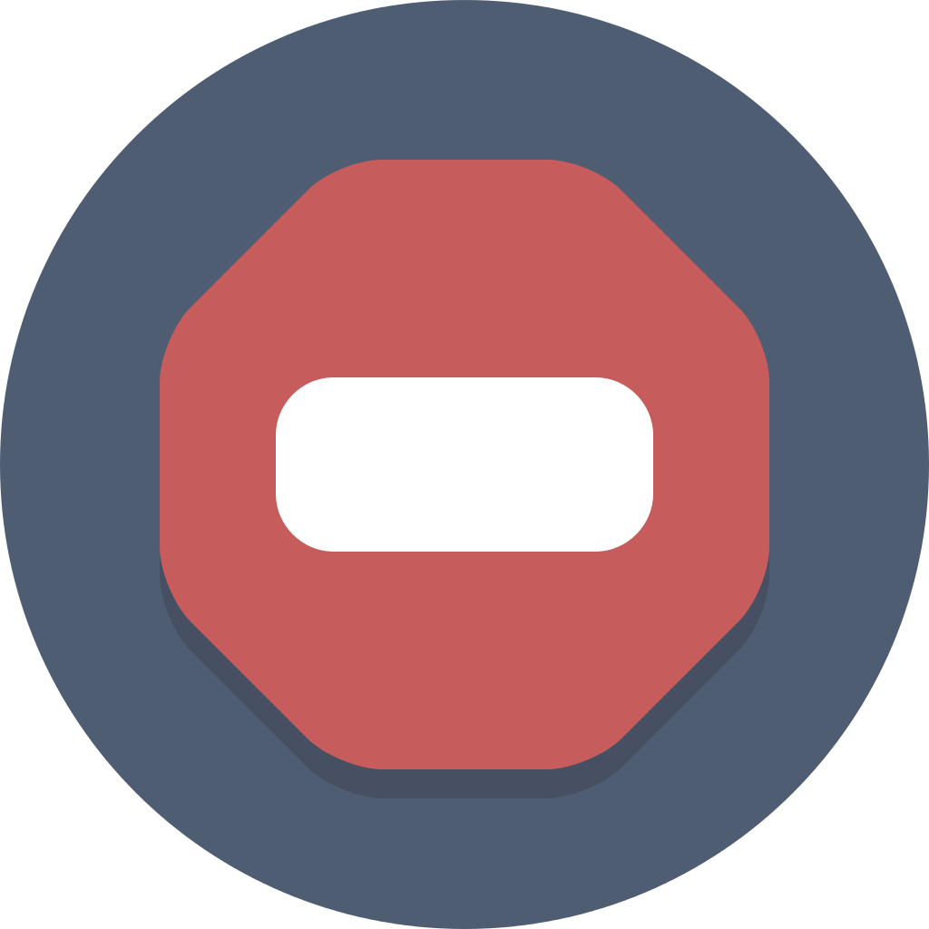 Circle Stop Icon - Artsprojekt (1024x1024), Png Download