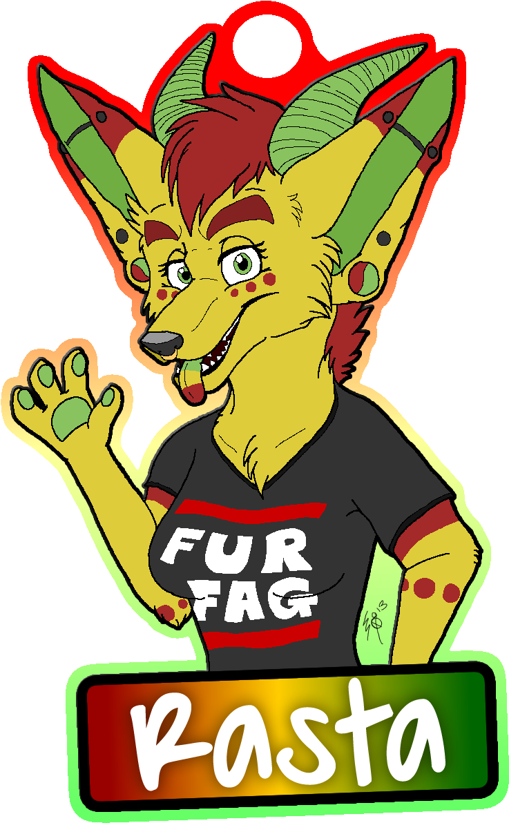 Rasta Badge Trade - Cartoon (803x1244), Png Download