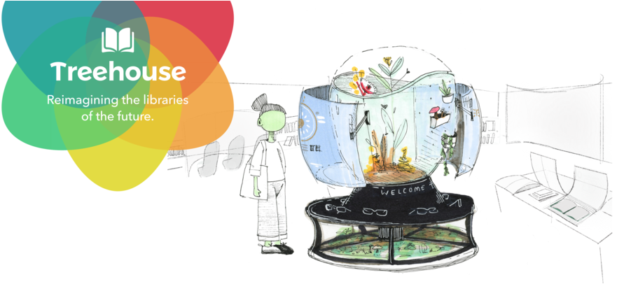 Treehouseheader - Illustration (1000x412), Png Download