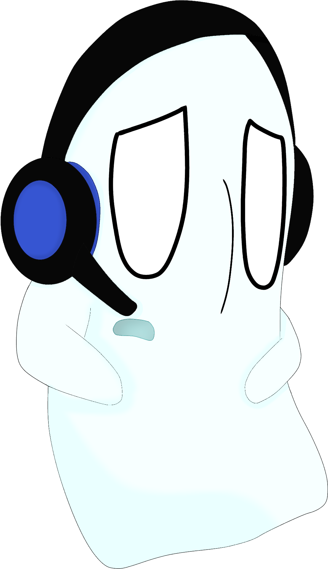 Gamertale Napstablook (1436x2048), Png Download