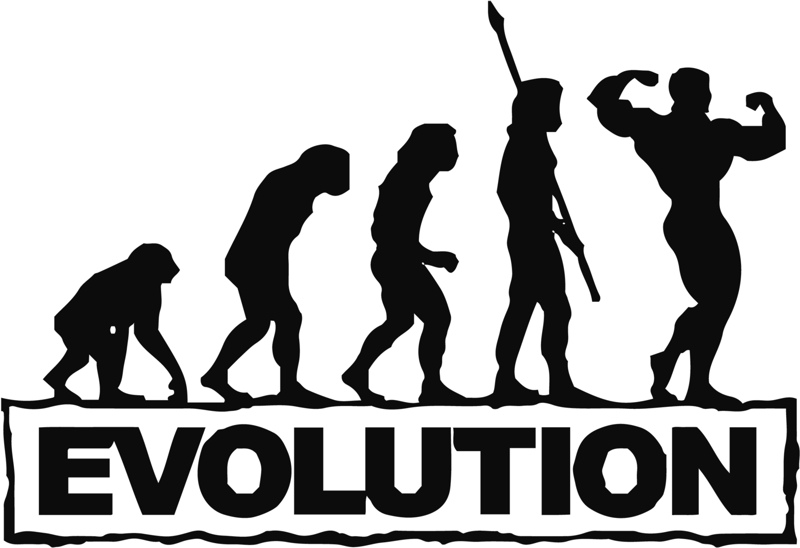 Gym Sports Wall Decal Bodybuilding Fitness Evolution - Evolution ...