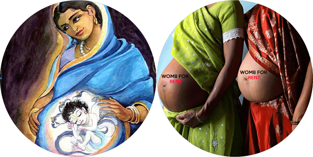 Womb For Rent- Then And Now - Devaki Vasudeva (1024x513), Png Download