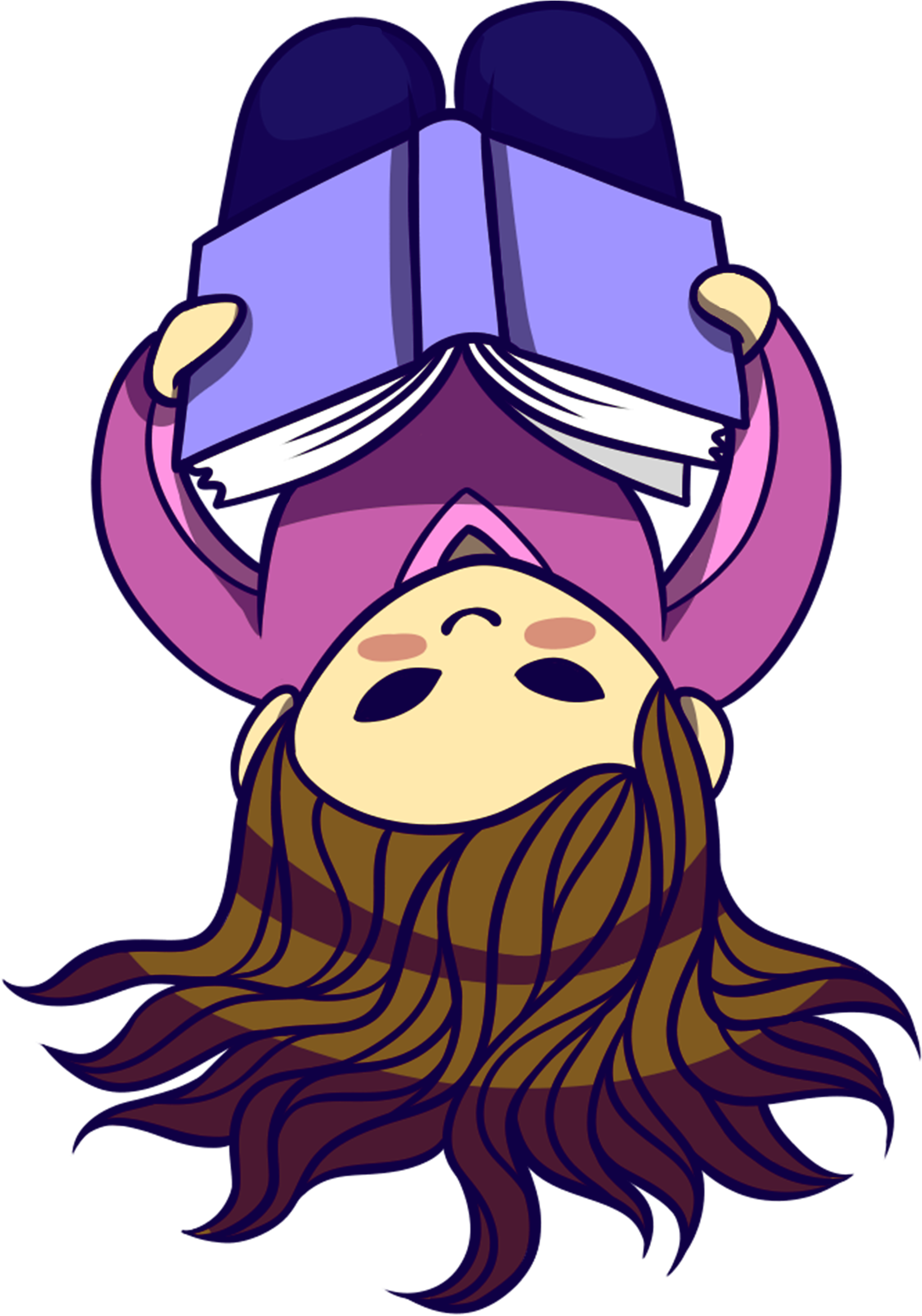 Download Girl Lying Down Reading | Transparent PNG Download | SeekPNG