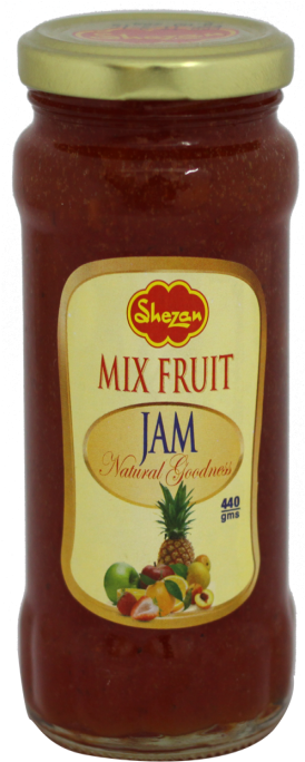 Shezan Jam 440g Mixed Fruit - Shezan (550x684), Png Download