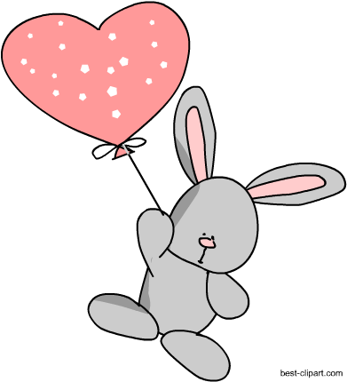 Download Bunny And Balloon Clip Art - Clip Art | Transparent PNG ...