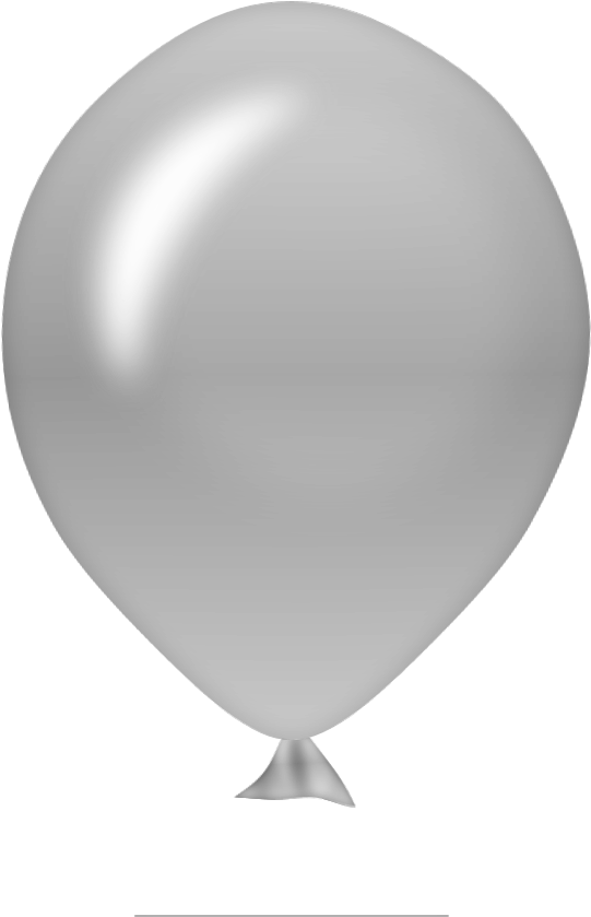 Gray Clipart Balloon - Balloon (800x900), Png Download
