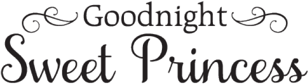 Good Night Png Transparent Images - Princess Removable Wall Decal ...