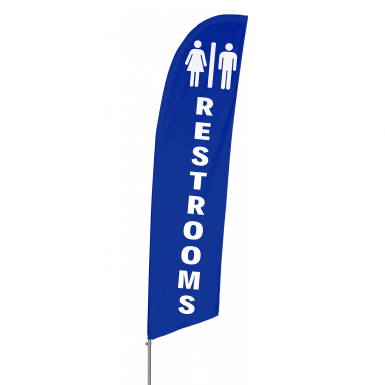 Bowflag Stock Design Restroom Flag Banner - Restroom Flag (385x385 ...