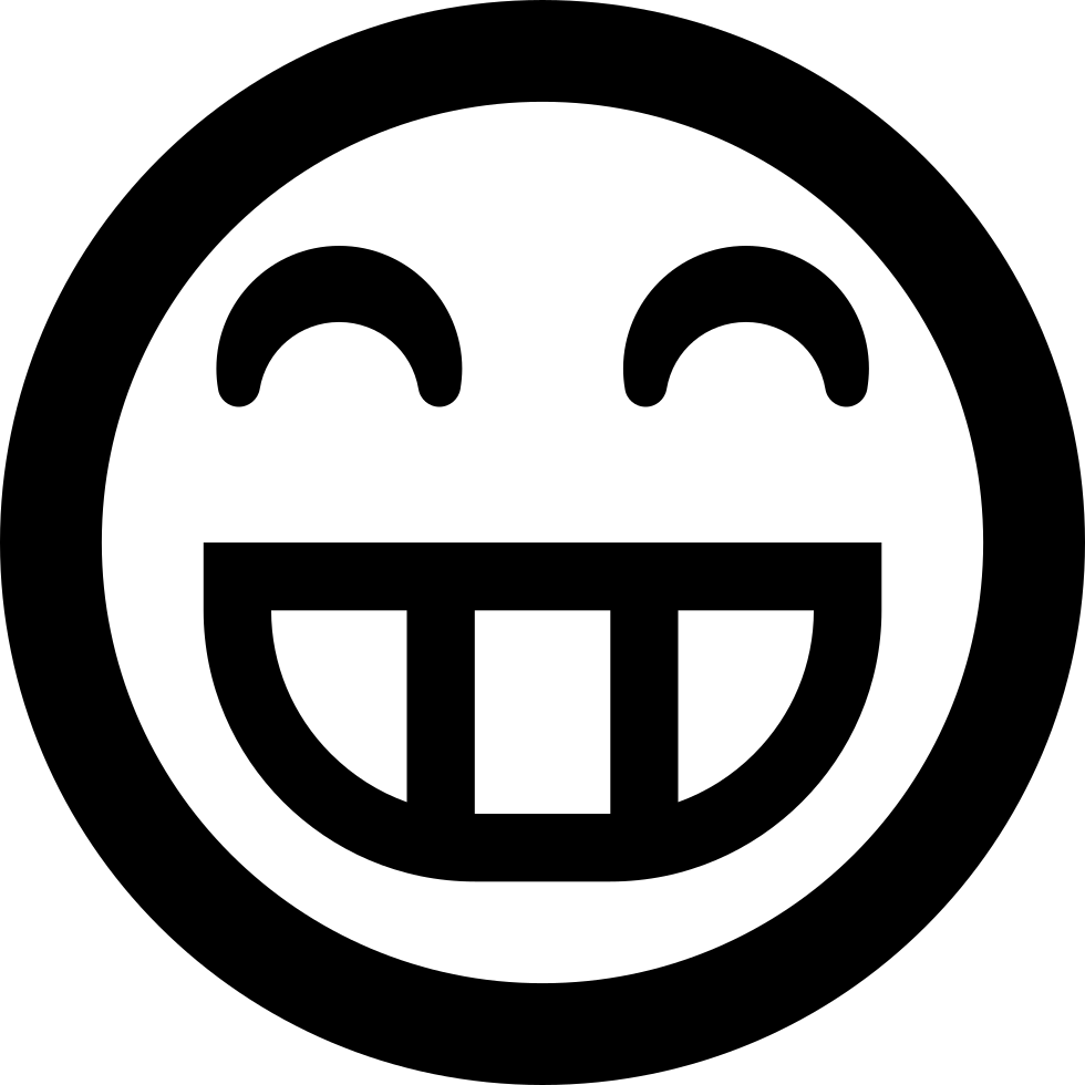 Grin Emoticon Smiley Face - Cara Sonriente Vector (980x980), Png Download