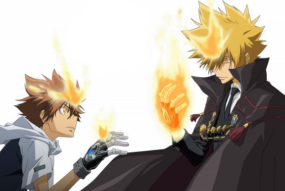 Katekyo Hitman Reborn Png (576x386), Png Download