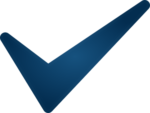 Dark Blue Check Mark (600x450), Png Download