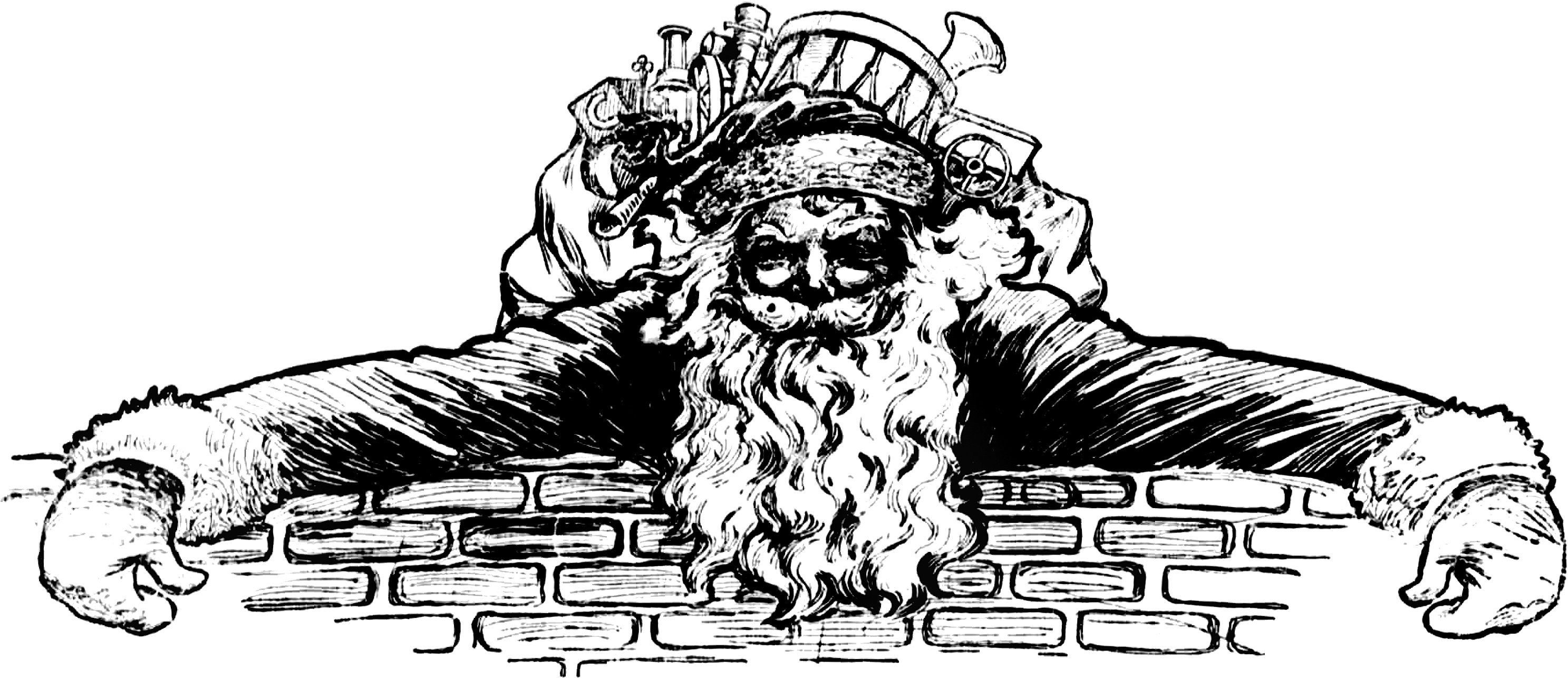 Download Free Vintage Christmas Clipart - Christmas Line Art Vintage ...