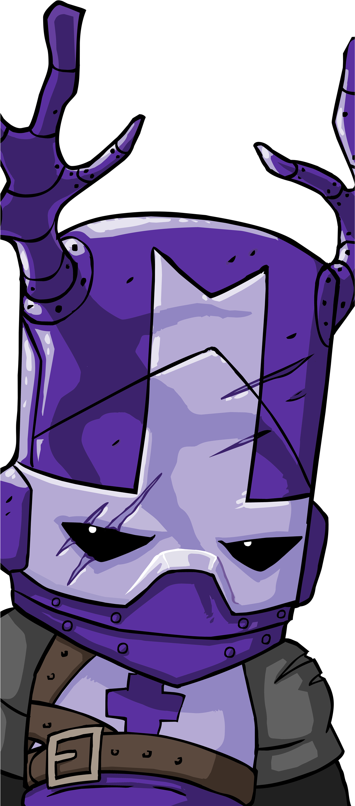 Download Blacksmith - Castle Crashers Purple Knight Fanart ...