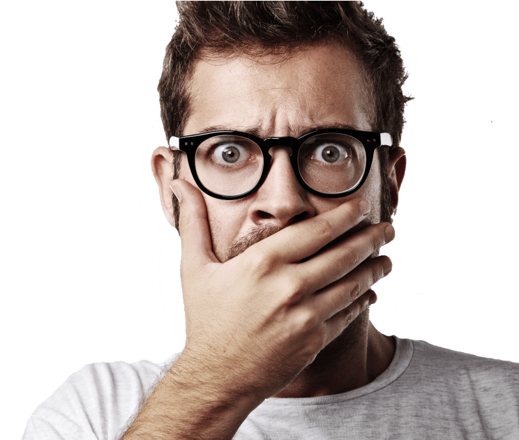Shocked Png - Covering Mouth In Shock (800x630), Png Download