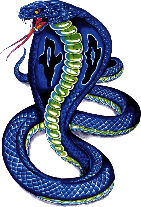 Cobra Png - Blue Snake Png (491x717), Png Download