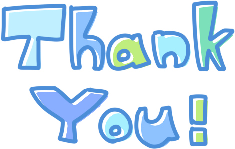 Download Cute Thank You - Thank You フリー 素材 | Transparent PNG Download ...