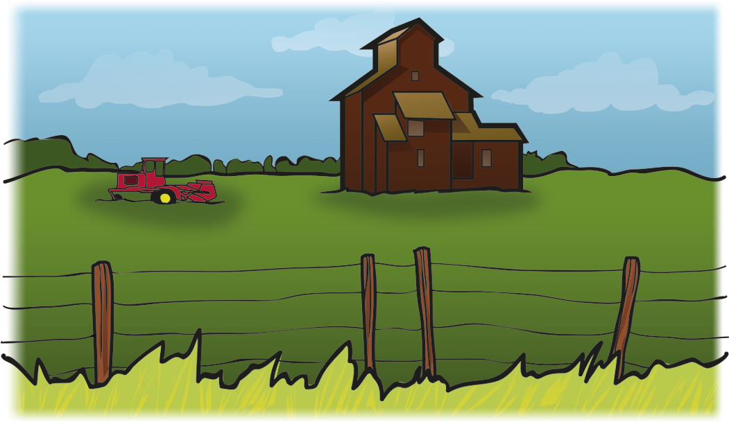 Farm - Cartoon (1085x651), Png Download