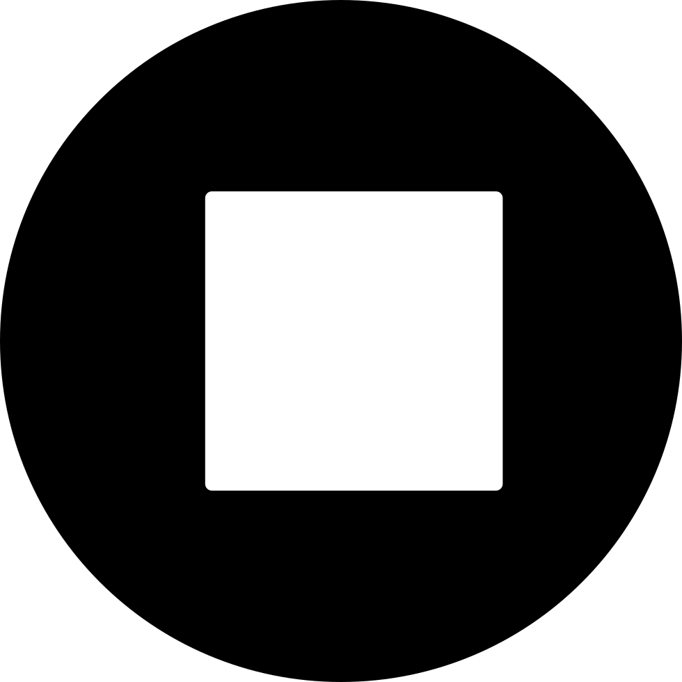 Download Stop Button Comments - Youtube White Icon Png | Transparent ...