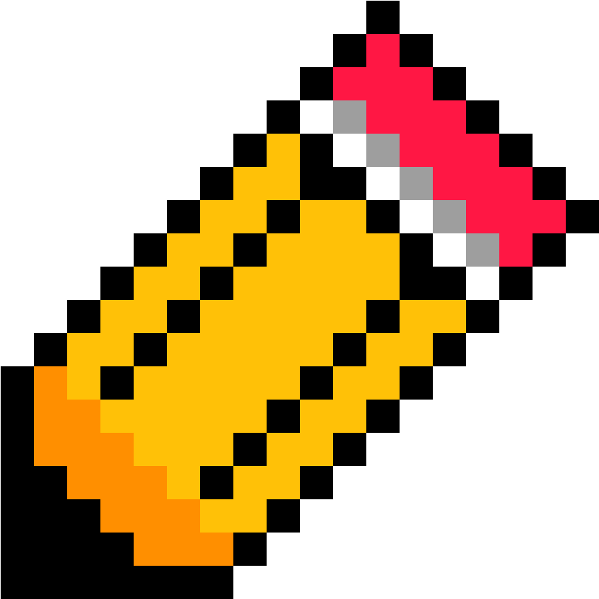 Download Pincel - Minecraft Hammer Pixel Art | Transparent PNG Download ...