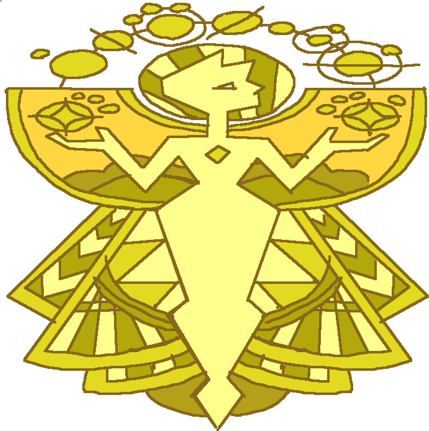 Yellow Diamond Mural - Transparent Yellow Diamond Mural (1400x1400 ...