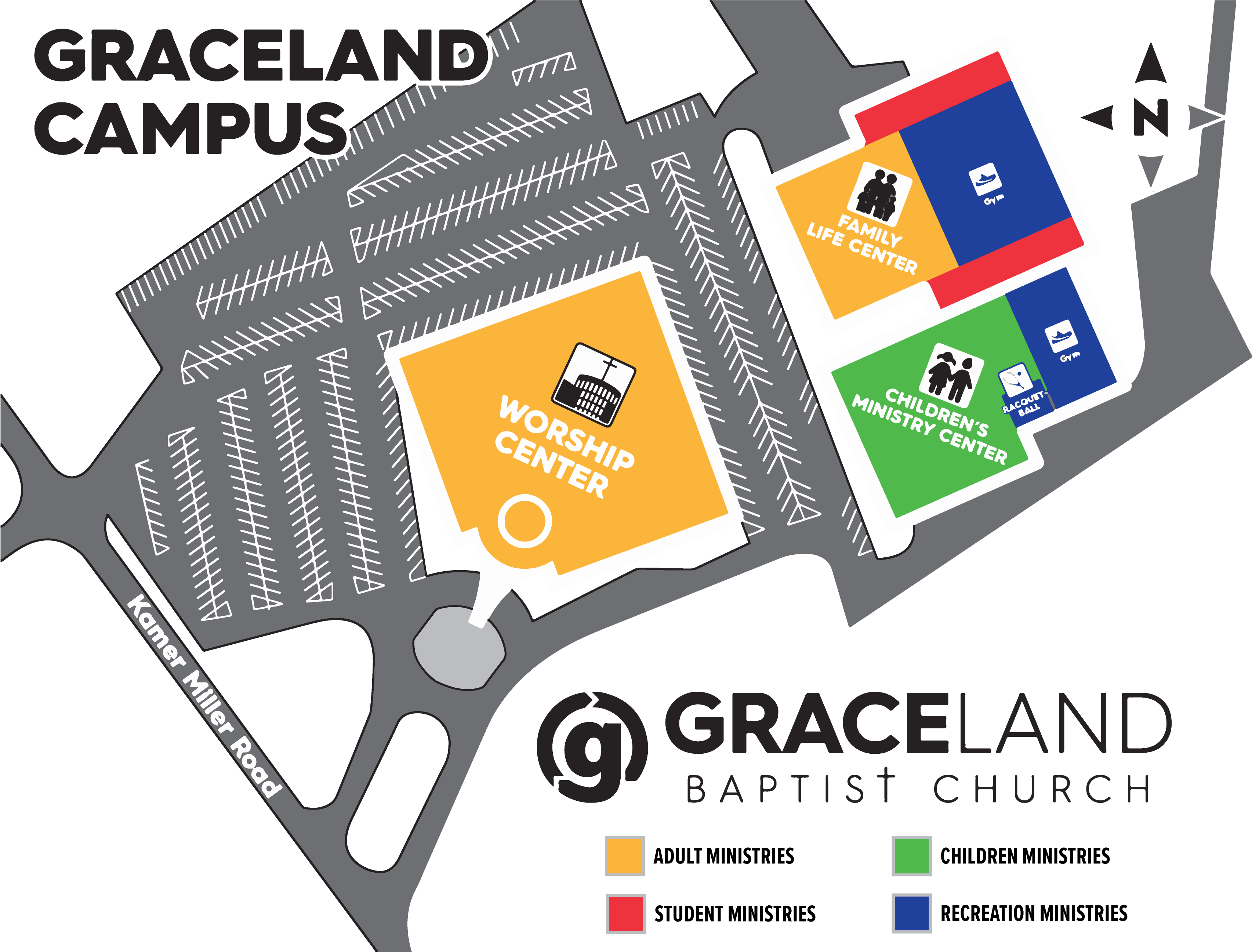 Graceland Campus Map - Graceland Baptist Church New Albany Indiana ...