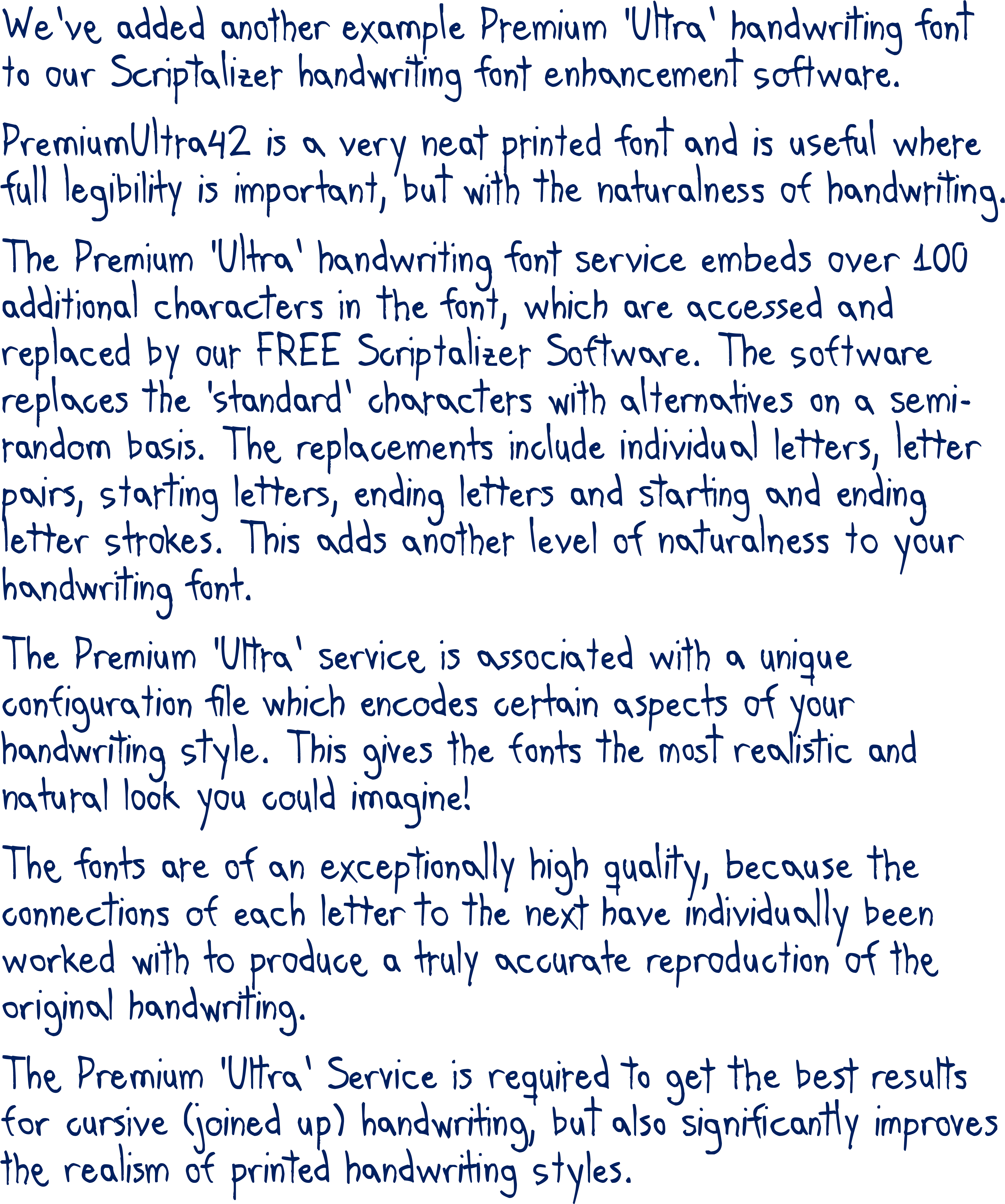 Download The Premium 'ultra' Handwriting Font Service Embeds ...