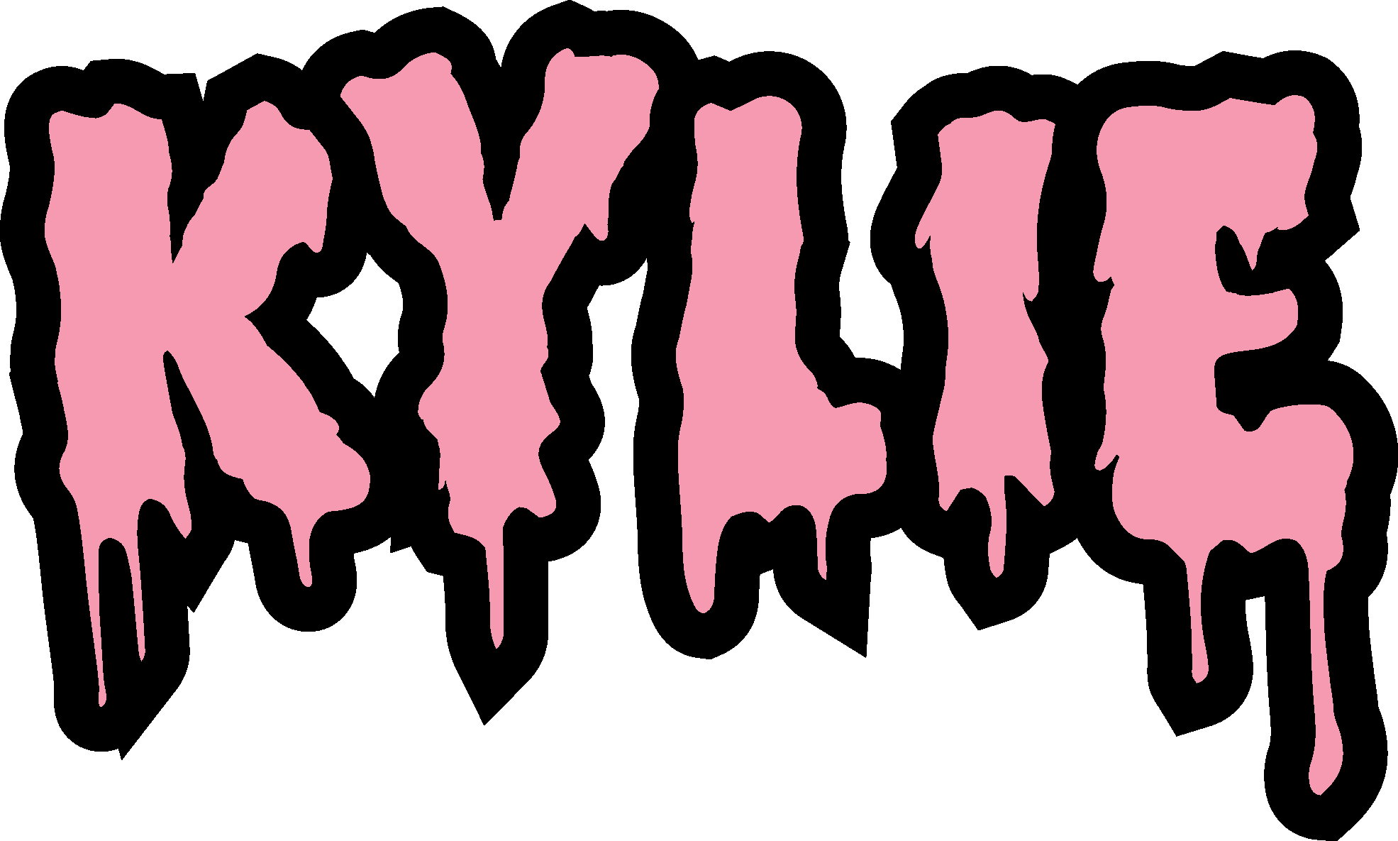 Kylie Logo Pink - Kylie Jenner Stickers (1971x1185), Png Download