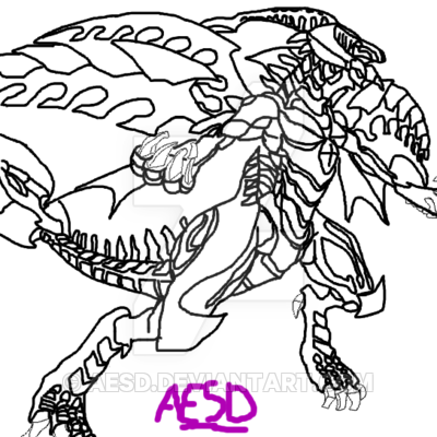 Scar Red Nova Dragon By On @ Draw - Red Nova Dragon Drawing (400x400 ...