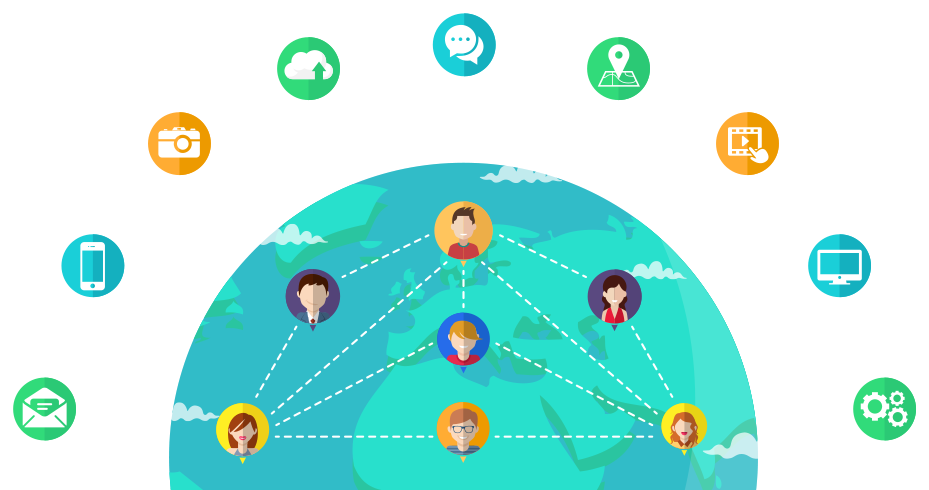 Earth - Group Chat Application Diagram (929x490), Png Download