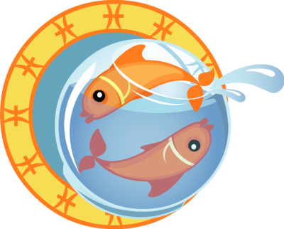 Pisces Astrology Sign - Cartoon Zodiac Signs (400x322), Png Download