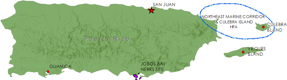 Puerto Rico And Culebra Island Hfa Map - Claro (1076x374), Png Download