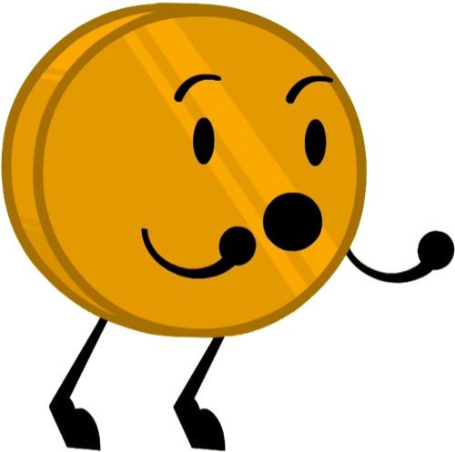 Coiny Yelling - Battle For Dream Island Nickel Coiny (506x507), Png ...