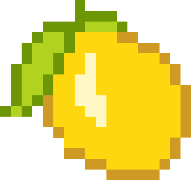 Lemon - Santa Hat Pixel Art (618x618), Png Download