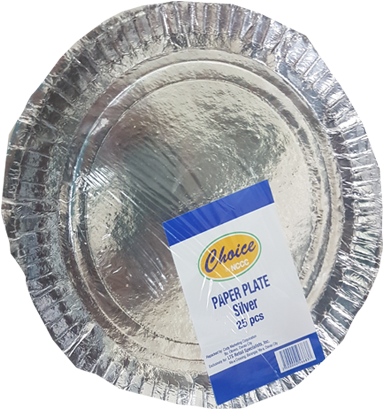 Choice Paper Plate Silver 9inches 25s Choice Paper - Circle (600x600 ...