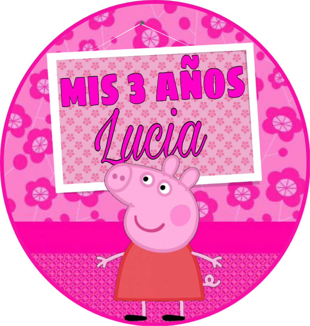 Peppa Sticker - Circle (1024x1077), Png Download