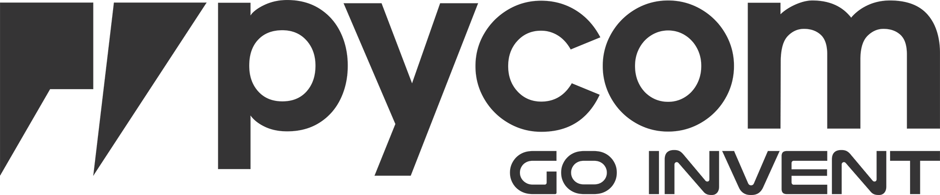 Pycom Logo Grey - Pycom Png Logo (1920x400), Png Download